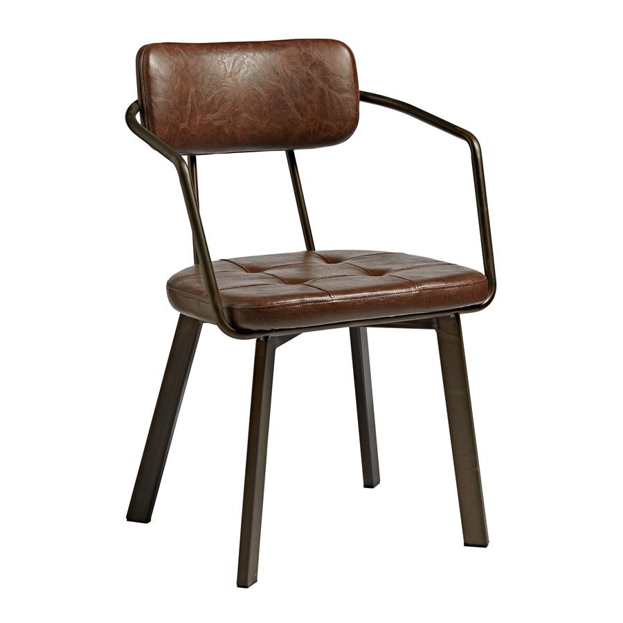 Anzil Arm Chair – Vintage Brown | HCF Contract Furniture