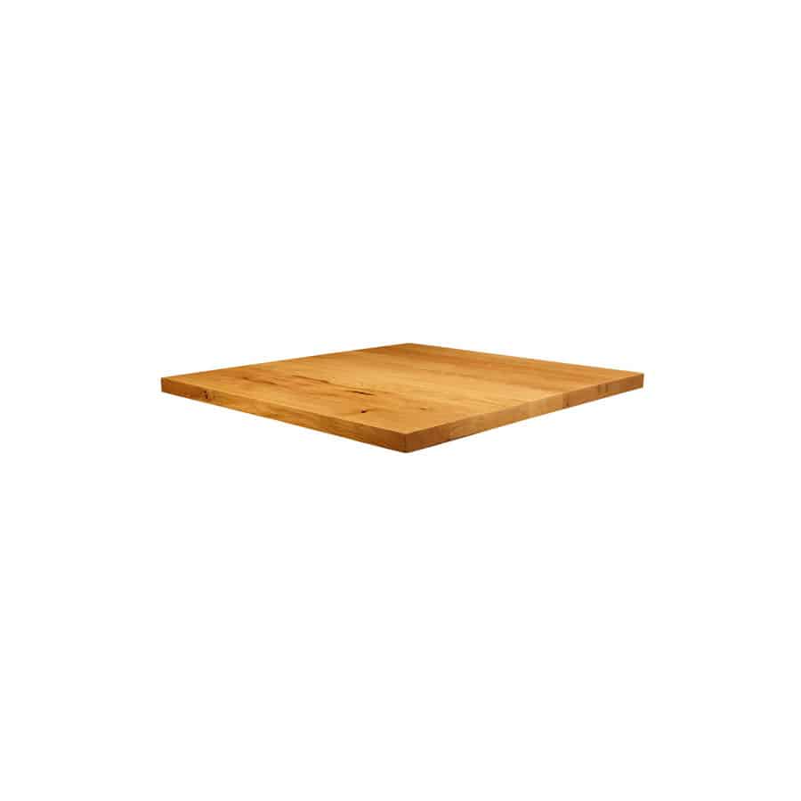 700mm x 700mm x 32mm Thick Natural Lacquered Solid Oak Table Top – In ...