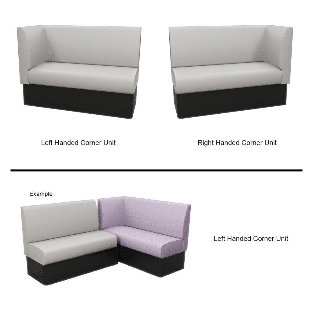 Compact Plain – Extended Squared Corner | HCF Contract Furniture
