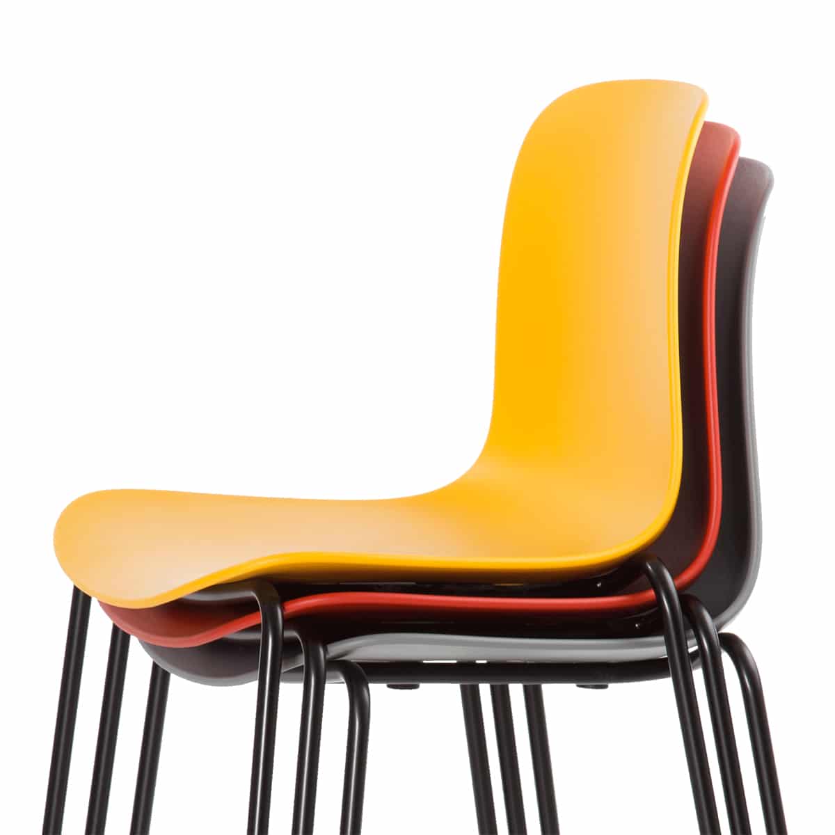 Fluke 4 Leg High Chair – (9 Colours) | HCF Contract Furniture