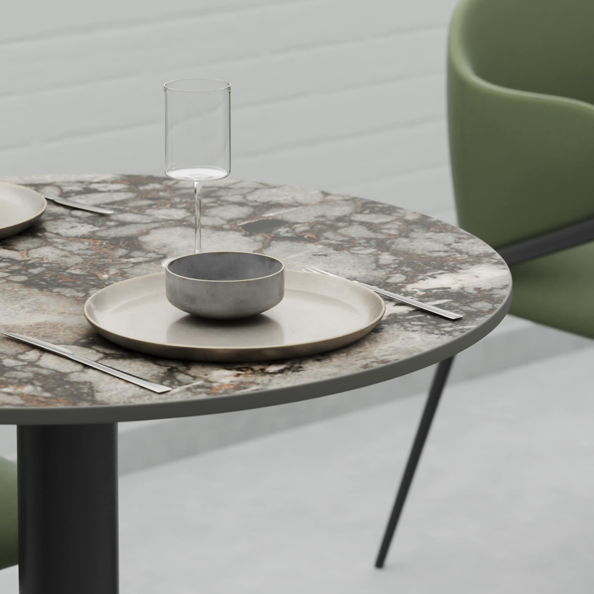 700mm Dia Round x 12mm Porcelain Table Top – Riverbed – Made To Order7 ...